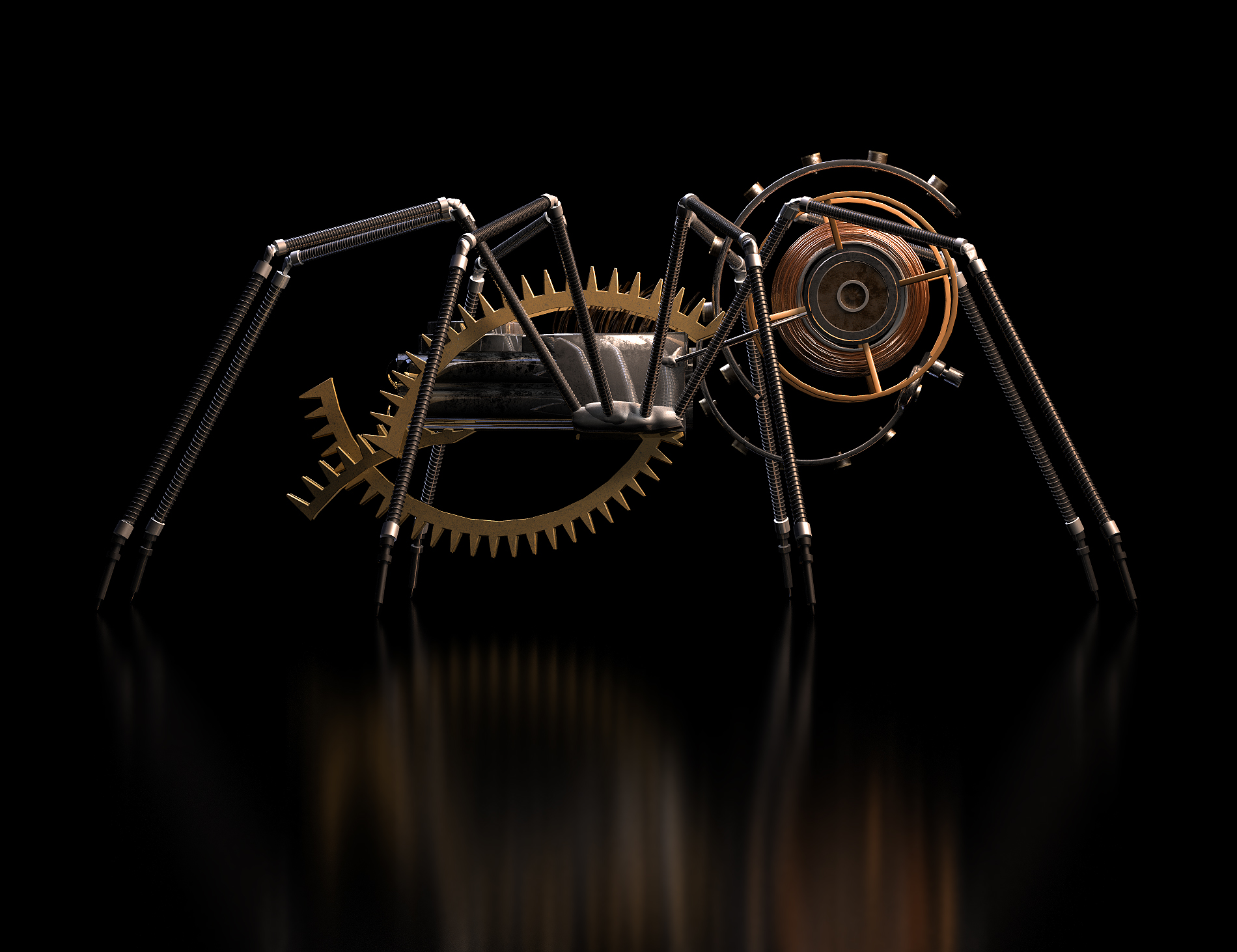Mechanical Spider 3D Model by Abdelrahman_El-masry | 3DOcean